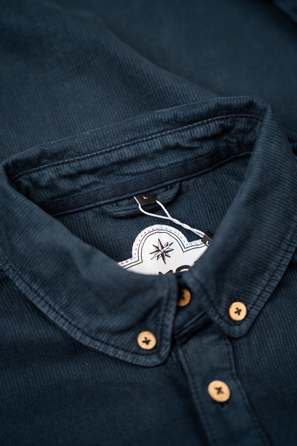 Lakor Bedford Courd Shirt - Blueberry